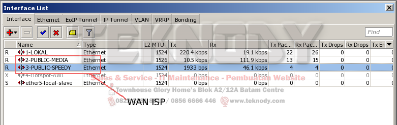 Setting Load Balance Mikrotik - Teknody